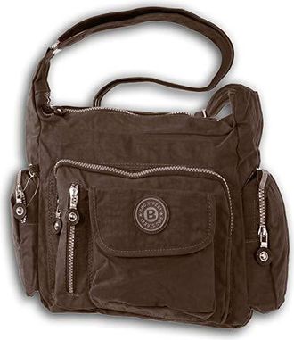 DrachenLeder Bag Street D3OTJ204X Sac &agrave; main en nylon pour femme 30 x 15 x 22 cm, marron (Marron) - D3OTJ204C