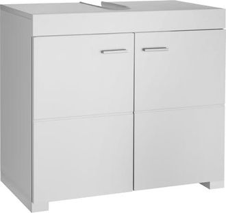 TecTake Meuble sous lavabo Rangement Salle de Bain Moderne 60x35x56 cm avec 2 Portes, Armoire Salle de Bain Toilette Rangements sous &eacute;vier WC Meuble sous Vasq