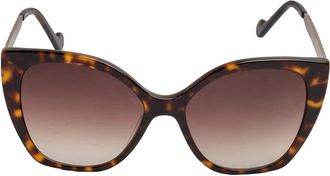 Liu Jo Femme, Accessoires, Brun, Taille: ONE Size Lunettes de soleil oeil de chat oversize