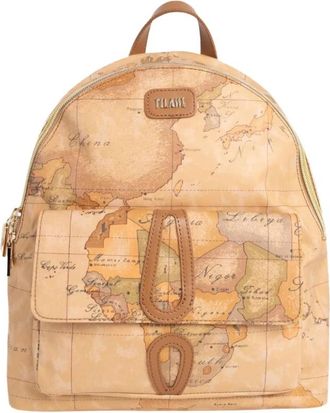 Alviero Martini 1A Classe Femme, Sacs, Beige, Taille: ONE Size Geo Classic Zip Backpack