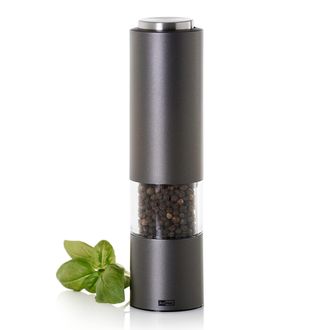 Adhoc EP91 Elektrische Pfeffer- | Salzmühle eMill.3, CeraCut Keramik Mahlwerk, inkl. Batterien, dark grey