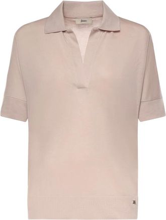 Herno Femme, Tops, Rose, Taille: 36 FR Polo &agrave; manches courtes