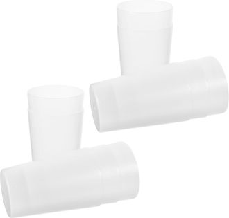 Lurrose 10 St&uuml;ck Teiliges Transparente Zahnputzbecher aus Langlebigem Kunststoff Multifunktionale Mundsp&uuml;lbecher und Zahnb&uuml;rstenhalter f&uuml;r Bad und Reise Wiede