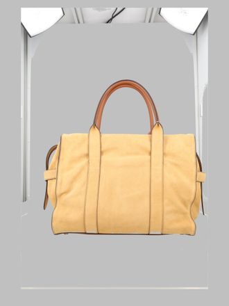 Marc Jacobs Womens Handbag Dakota Suede Beige Cow Leather Handbags Hand Bags