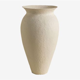 Sklum Dekorative handgefertigte Vase aus Papiermach&eacute; von Brinxel Weiss