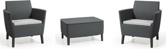 Keter Set Tisch + salemo Sessel Graphit - Keter