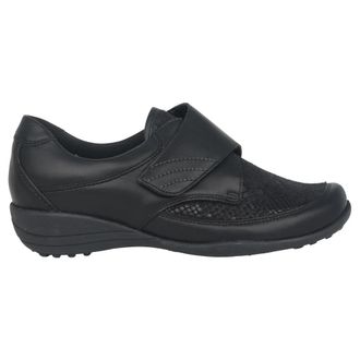 Waldl&auml;ufer Weit geschnittener Klettverschluss-Schuh - Schwarz - - Shoes - Damen - Schwarzk - 37 EU