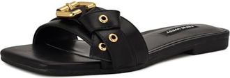Nine West Sandales plates Missj pour femme, Noir 001, 36.5 EU