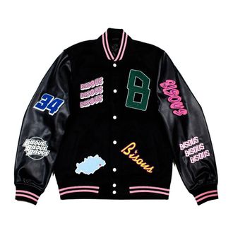 Bisous Skateboards Homme, Vestes, Noir, Taille: L Varsity Jacket