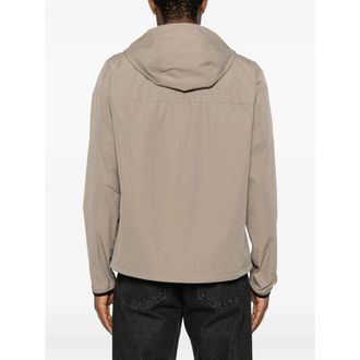 HUGO BOSS Hooded Polyester Jacket - Beige