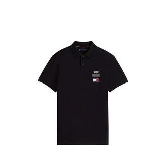 Tommy Hilfiger Polo droit Cadillac Formula 1 Team &agrave; logo en coton m&eacute;lang&eacute;