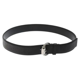 Gucci Pre-owned Leder grtel - - Pre-owned - Damen - Schwarzk - ONE SIZE