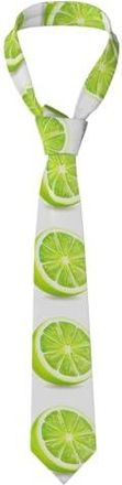 Generic Cravate Pour Hommes Motif Citron Vert Fine Tie &Eacute;l&eacute;gant Cravate Pour Travail &Eacute;v&eacute;nements F&ecirc;te