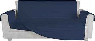 Italian Bed Linen MB HOME Rutschfester Sofa Schonbezug Cozy, Dunkelblau, Dreisitzer