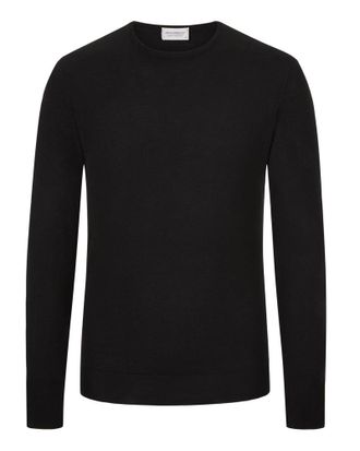 John Smedley Pullover aus Merinowolle, O-Neck in