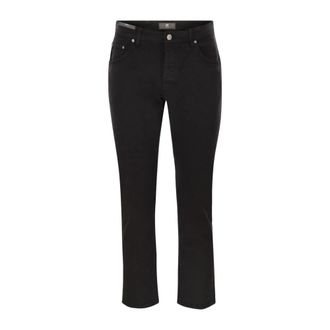 Pantaloni Torino Klassische Stretch-Baumwoll-Twill-Hose mit gerader Passform - - Jeans - Herren - Schwarzk - W29