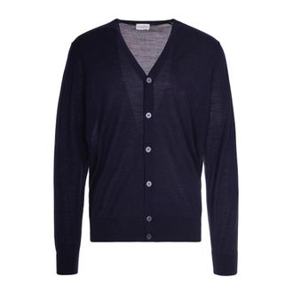 Ballantyne Navy-Blauer Strickjacke - - Knitwear - Herren - Blau - M