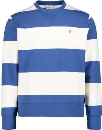 GANT Herren Sweatshirt blau Baumwolle gestreift