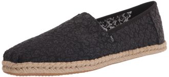 Toms Toms Klassische Alpargata mit Heritage Canvas Loafer f&uuml;r Damen, Schwarz/Wei&szlig;, 10 Wide