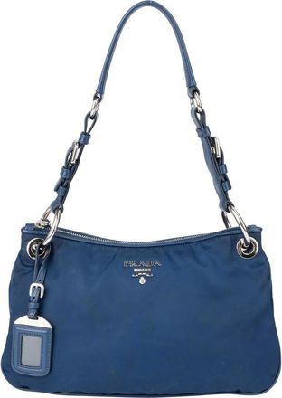 Prada Crossbody Bags - Prada Blue Nylon City Shoulder Bag - Gr. unisize - in Blau - für Damen