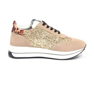 Moschino Glitter Sneaker - - Shoes - Damen - Beige - 35 EU