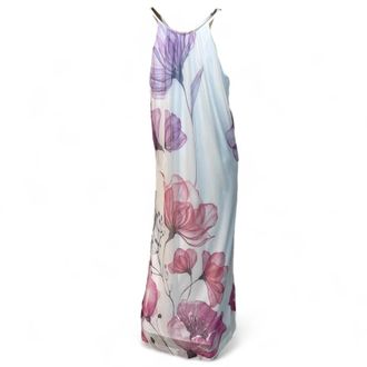 Ana Alcazar Mesh Maxi Kleid Original Pink - - Dresses - Damen - Mehrfarbig - XS