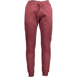 U.S.Polo Association Lila Sport Baumwollhose mit Stickerei - - Trousers - Herren - Rot - L