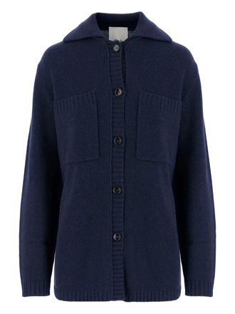 Allude cardigan à boutonnière - Bleu
