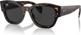 Ray-Ban Jorge Sonnenbrillen Havana Fassung Schwarz Glas Polarisiert 52-20