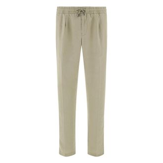 Boggi Milano Homme, Pantalons, Beige, Taille: 4XL Linen Coulisse Pants