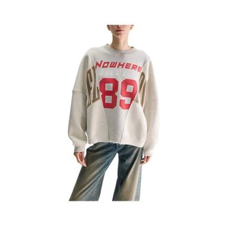 Bellerose Femme, Sweatshirts et sweats &agrave; capuche, Beige, Taille: 34/36 FR Sweat Flipa