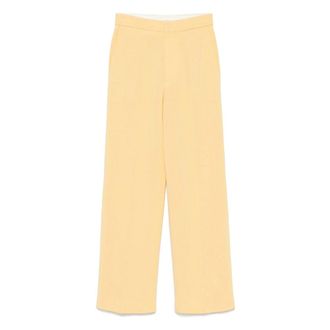 Forte_Forte Milano Stitch Woll Sartorial Hose - - Trousers - Damen - Gelb - S