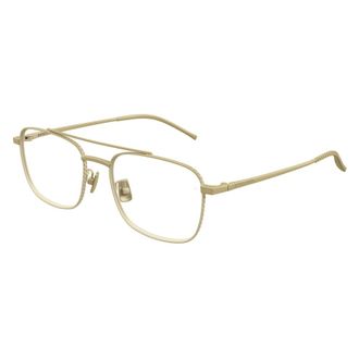 Bottega Veneta Monture Aviateur Bv1425Oa - unisex - Accessoires - Jaune - Taille: 55 MM