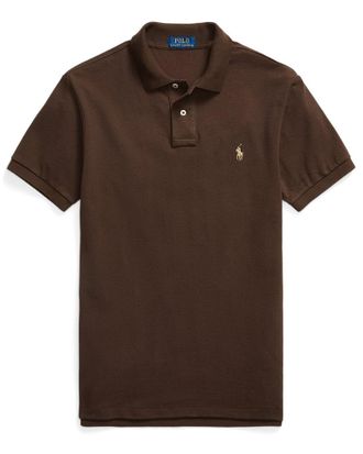 Ralph Lauren Piqu&eacute;-Poloshirt aus Baumwolle mit Logo-Stickerei, Slim Fit in