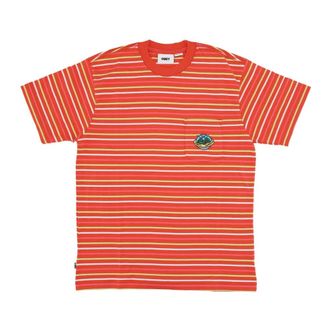 Obey Planet Pocket Tee Kurzarm T-Shirt - - Tops - Herren - Orange - L