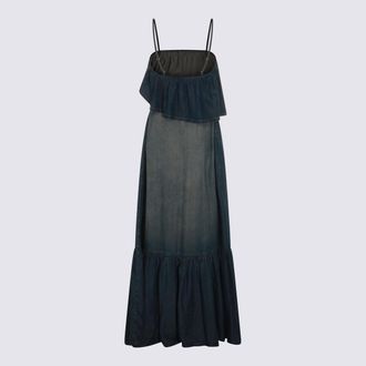 Pinko Womens Dresses Blue _lyocell