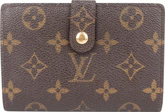 Louis Vuitton Portemonnaie - Louis Vuitton Canvas Monogram Compact Clip Wallet - Gr. unisize - in Bunt - f&uuml;r Damen