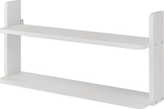 Erst-Holz Weißes Regal Wandregal Bücherbord Bücherregal Kiefer massiv für Etagenbetten 90.26-0 W