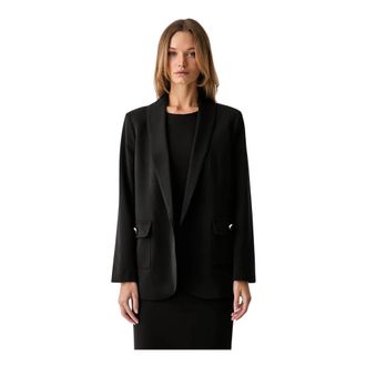 Fracomina Offener Blazer - - Jackets - Damen - Schwarzk - M