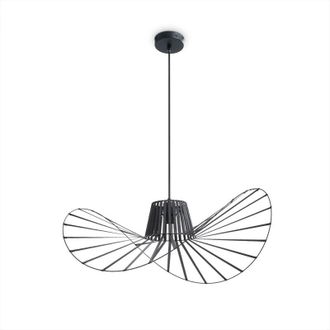 Paco Home Paco Home - Suspension led Salon Salle &agrave; Manger Chambre Lampe Suspendue Moderne &Eacute;l&eacute;gant Lampe &agrave; suspension - Noir, Schwarz (&Oslash;70cm) (de)