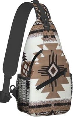 Generic Sacoche Port&eacute; &eacute;paule Am&eacute;rindien Antivol Sac De Poitrine Mode Sac &agrave; Dos De Voyage pour &eacute;cole Cyclisme Voyage