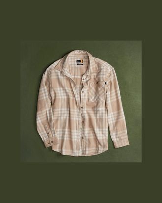 Timberland Mittelschweres Flanellhemd mit Tasche f&uuml;r Damen in Beige, Damen, Beige, Gr&ouml;&szlig;e