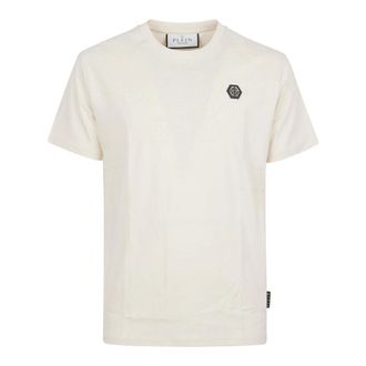 Philipp Plein Homme, Tops, Beige, Taille: XL T-Chemises