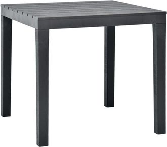 vidaXL Gartentisch Anthrazit 78x78x72 cm Kunststoff - Vidaxl