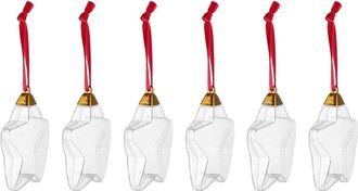 Valiclud 6 St&uuml;ck Weihnachts Fotorahmen Ornamente aus Transparentem Kunststoff Sternf&ouml;rmige Weihnachtskugeln zum Aufh&auml;ngen Selbstgemacht Weihnachtsbaumschmuck f