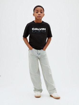 Calvin Klein Logo-t-shirt - Pvh Black - Jungen - 10 Jahre (140 cm)