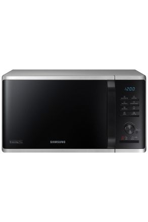 Samsung Mikrowelle, Schwarz, Silber, Metall, Kunststoff, Keramik, 49x27.5x39 cm, Digitaldisplay, Grillfunktion, automatische Auftaufunktion, Schnellaufheizung