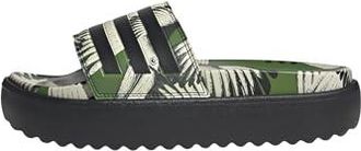 adidas Femme Adilette Platform Slides TOBOGGANS, Crew Green/Core Black/Core Black, 38 EU