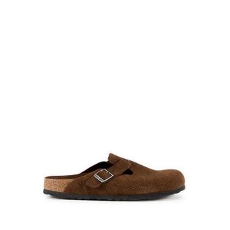 Birkenstock Mules plates Boston en cuir daim