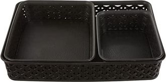 Curver 206738 Lot de 3 Corbeilles de Bureau My Style A4 + A5 + A6 Polypropyl&egrave;ne